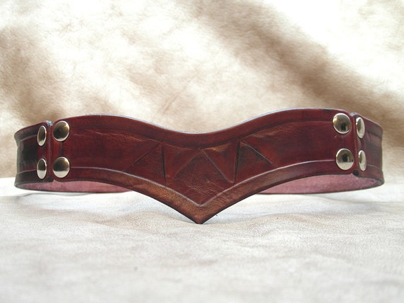 Leather Headband Fantasy Cosplay Headband Hairband Unisex | Etsy