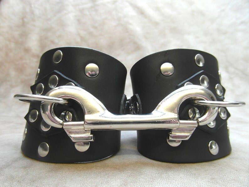 Black Leather Handcuffs Bondage Handcuffs Bdsm Cuffs Bdsm Etsy