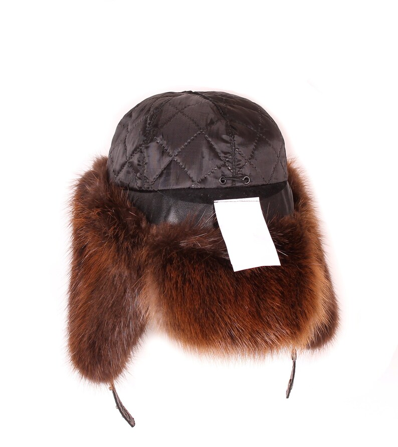 Gorgeous Men's Hat Beaver Fur Bomber Hat Beaver Hat | Etsy