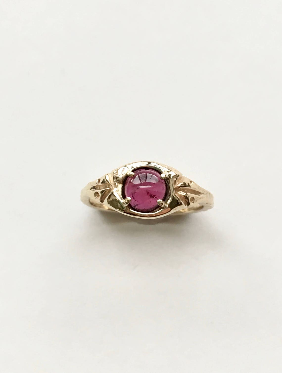 Garnet Garden Ring - Etsy