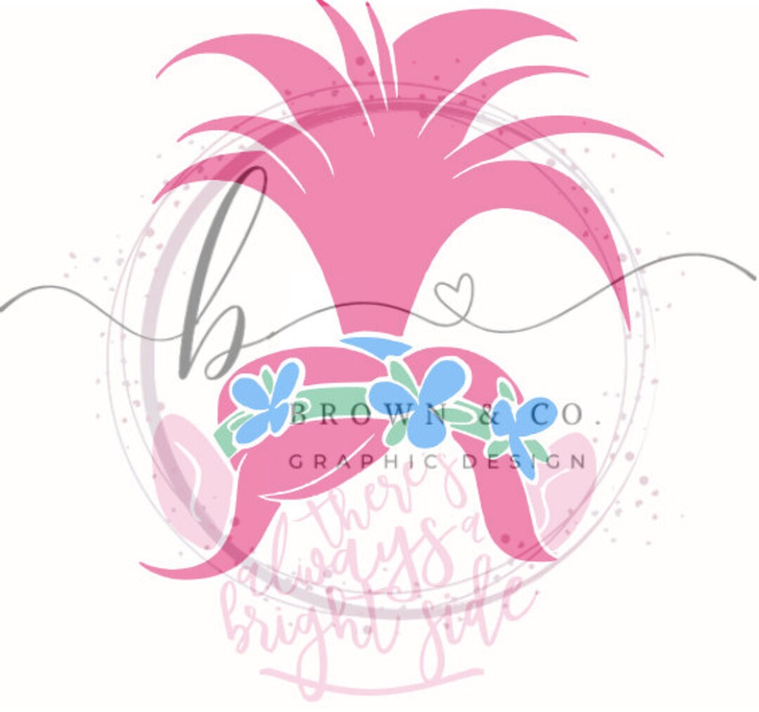 Poppy Quote Hair SVG Studio File Design Trolls Cute - Etsy