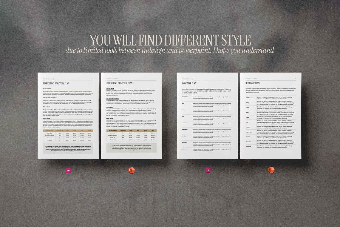 Business Plan Powerpoint Template Small Business Plan Start up Business ...