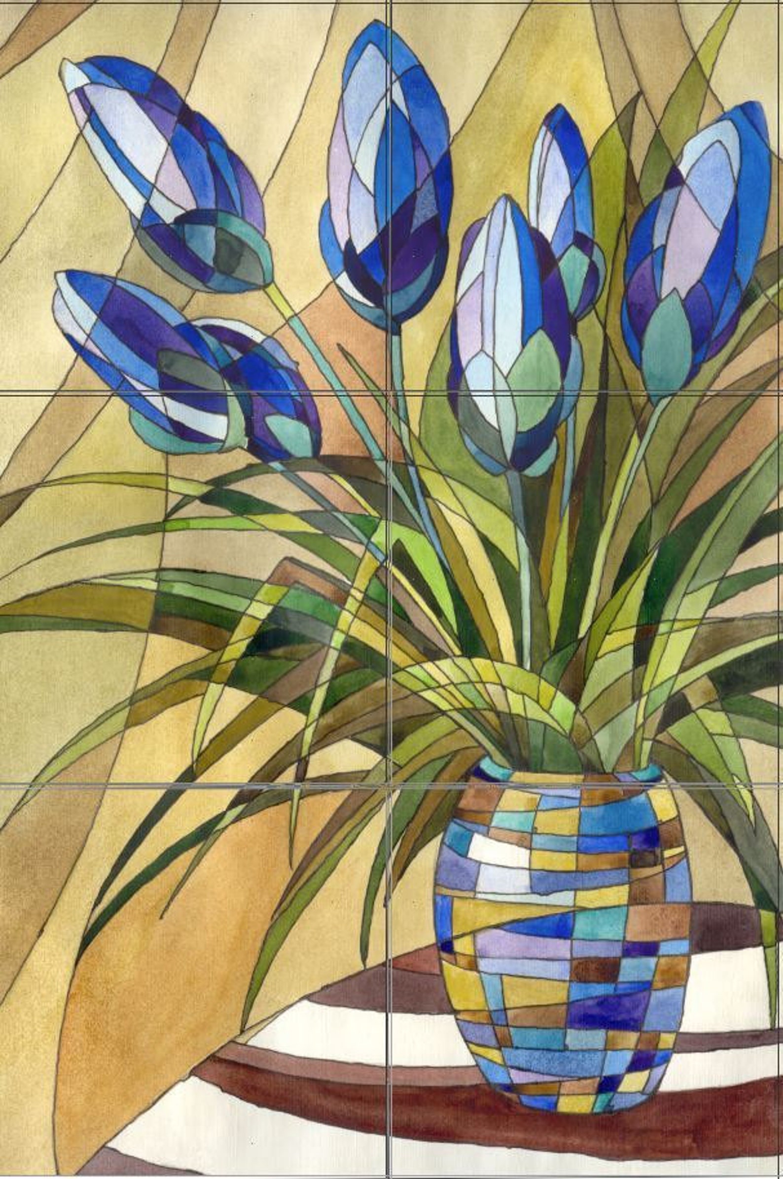 Kitchen-bathroom-shower Tile Mural 12 X 18 Ceramic Tile Mural ...