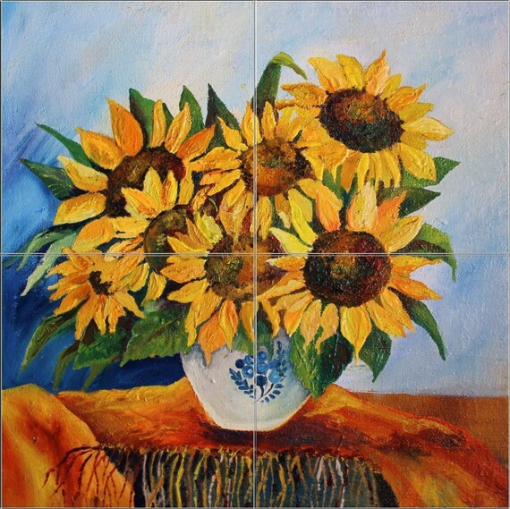 Tile Mural 12 X 12 Ceramic Tile Mural Backsplash | Etsy