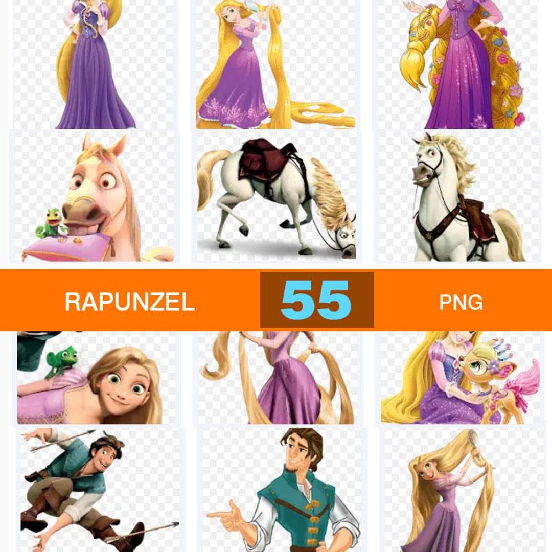 55 Rapunzel Png Bundle, Tangled Png, Rapunzel Png Files for Cricut and ...