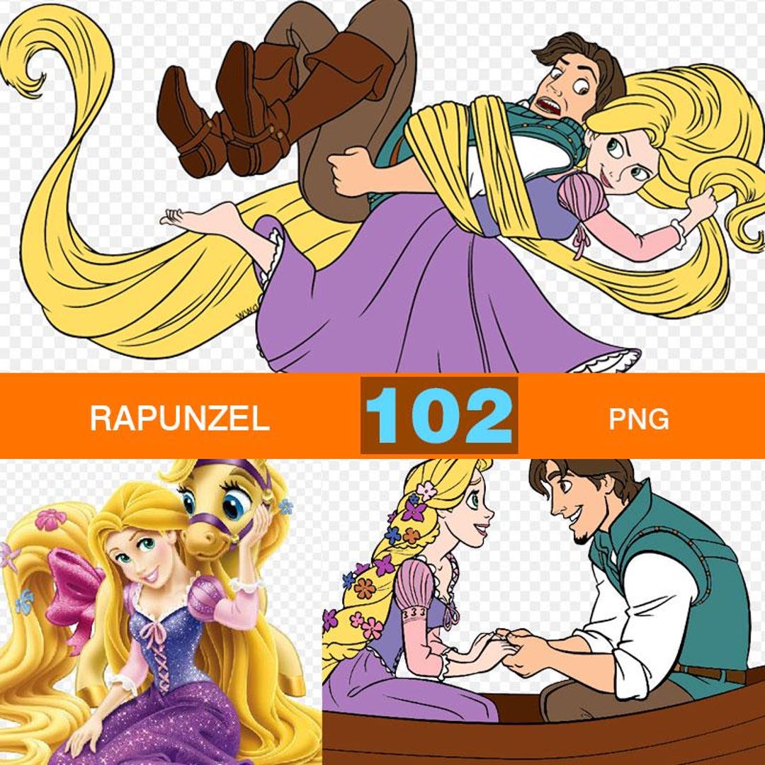 102 Rapunzel Png Bundle, Tangled Png, Rapunzel Png Files for Cricut and Silhouette, Rapunzel ...