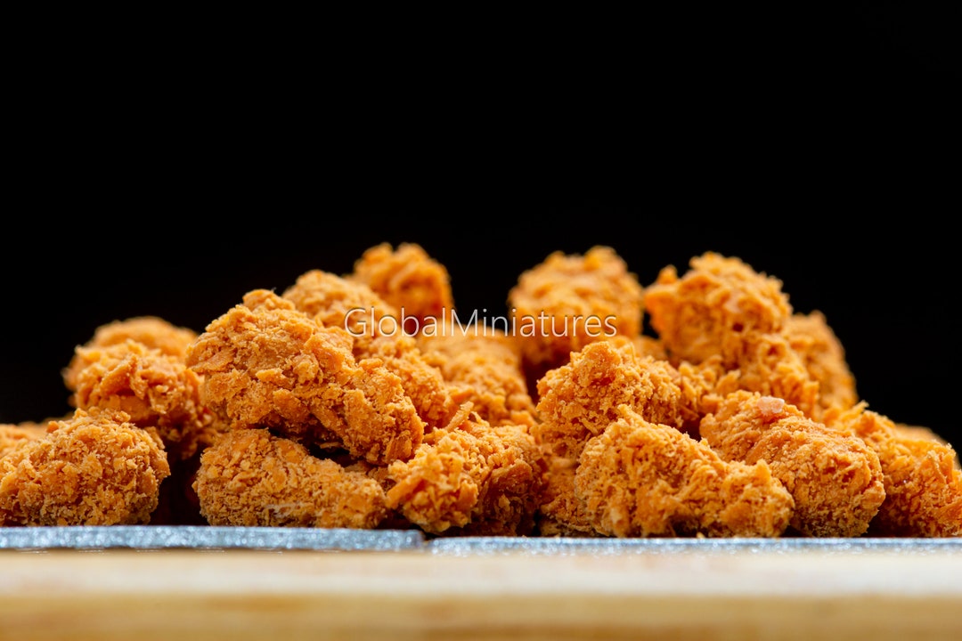 1:12 Scale Dollhouse Miniature Clay Fried Chicken - Realistic Food Prop ...