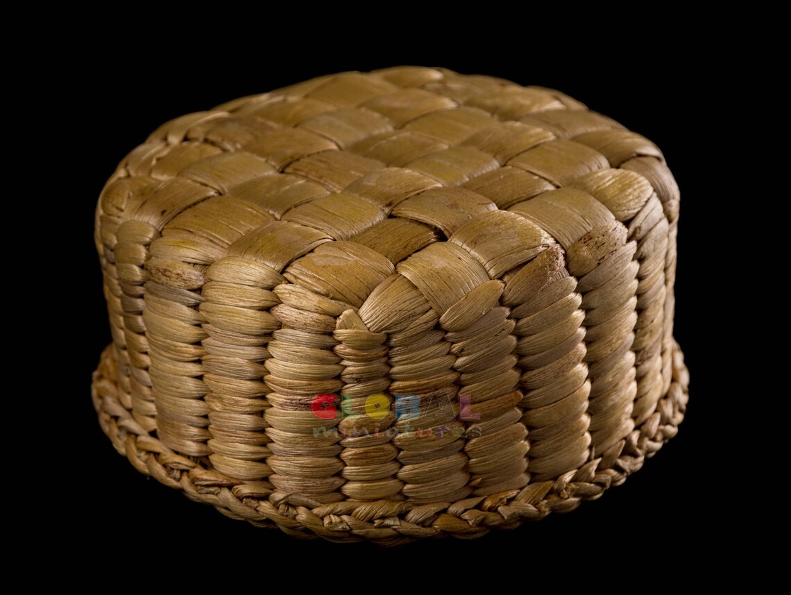 5 Handmade Vintage Round Lattice Pattern Weaving Dried - Etsy