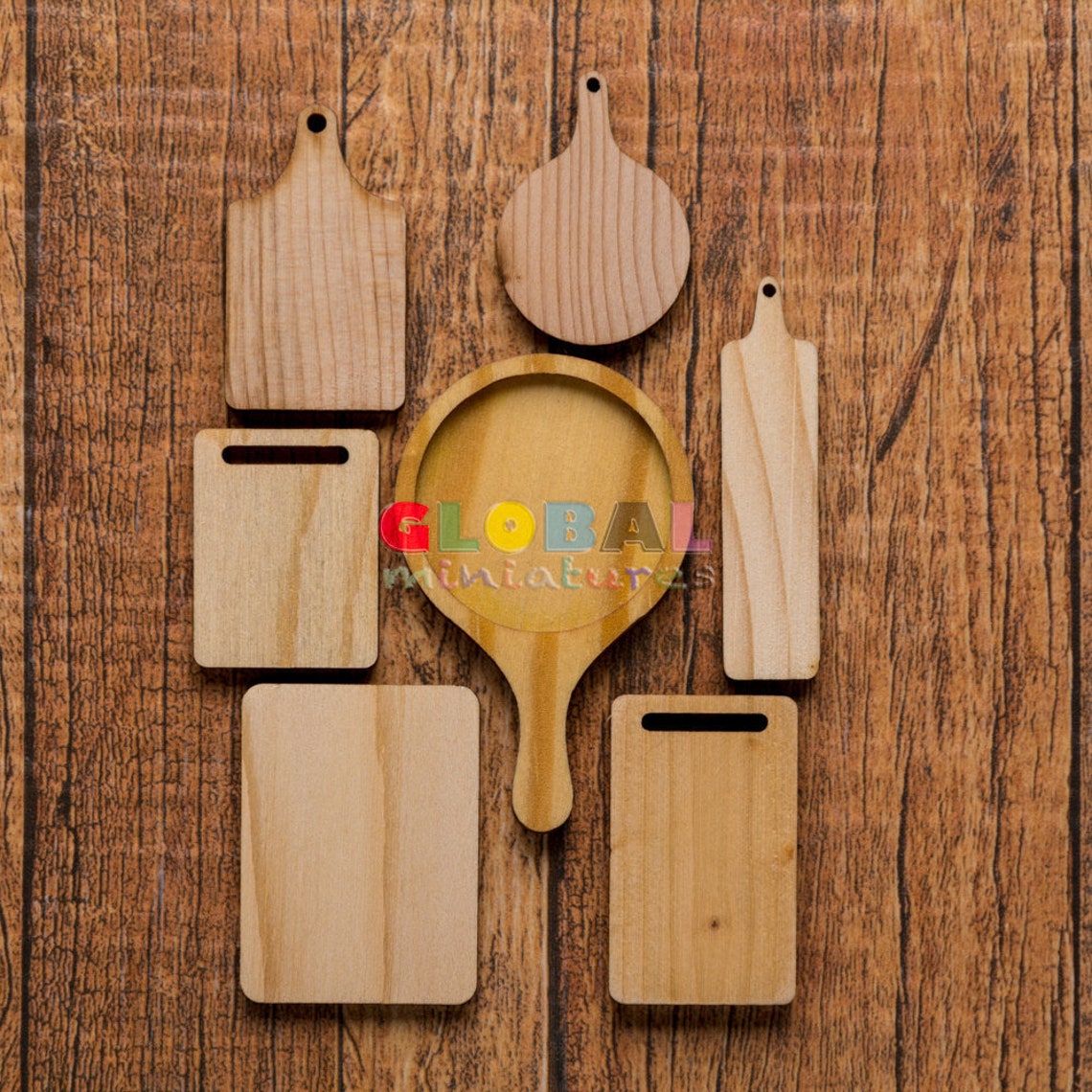 Dollhouse Miniatures Collection of Kitchen Wooden Board - Etsy
