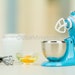 Dollhouse Miniature Light Blue Stand Mixer With Silver Metal Bowl and ...