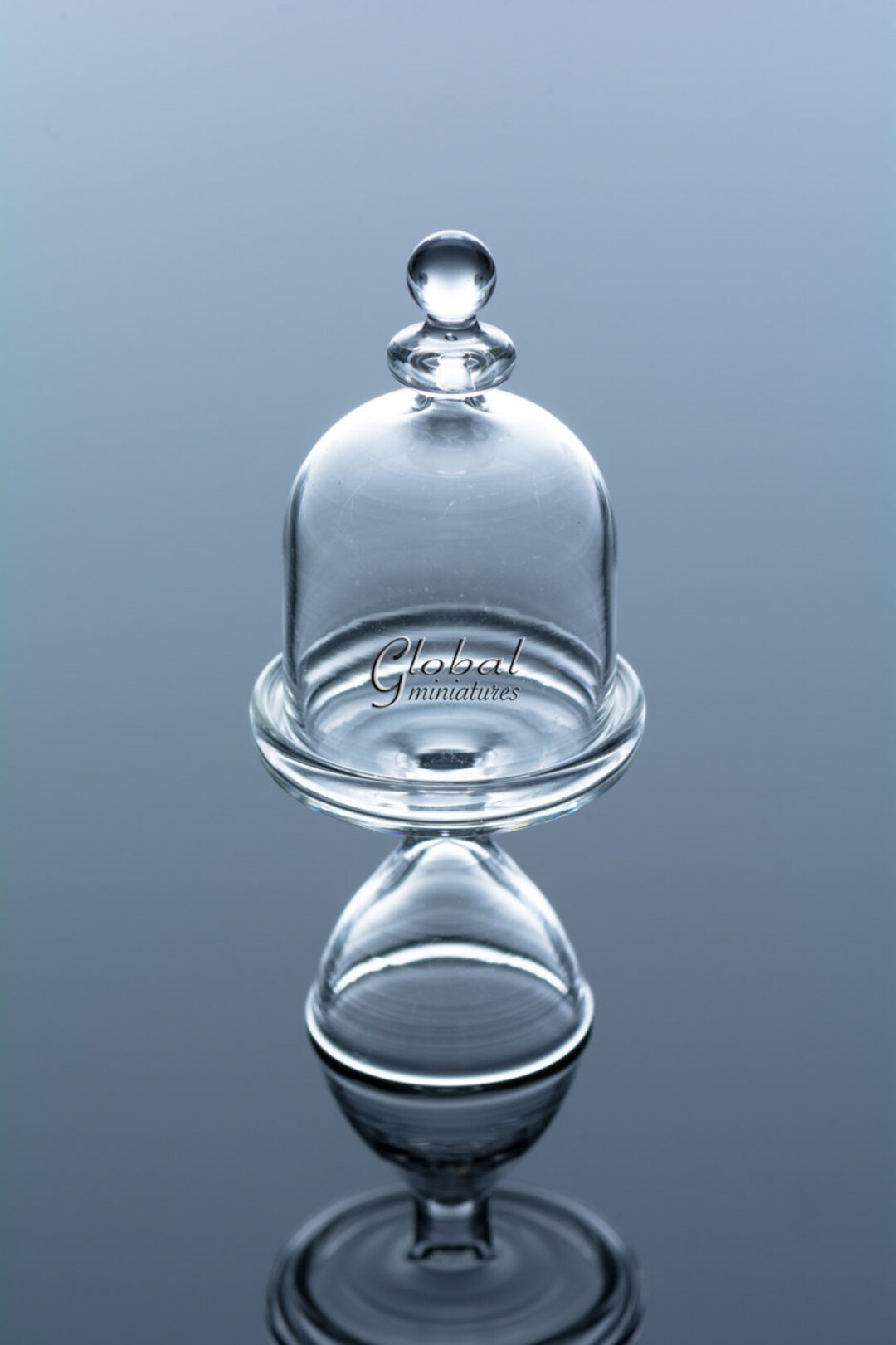 Dollhouse Miniatures Glassware Glass Mini Bell-shaped Cake Pie Bakery ...