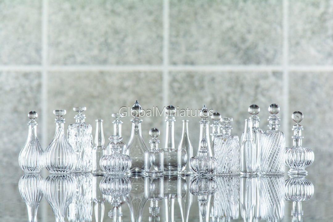 Dollhouse Miniatures Complete Collection of Glassware Scotch Whiskey ...