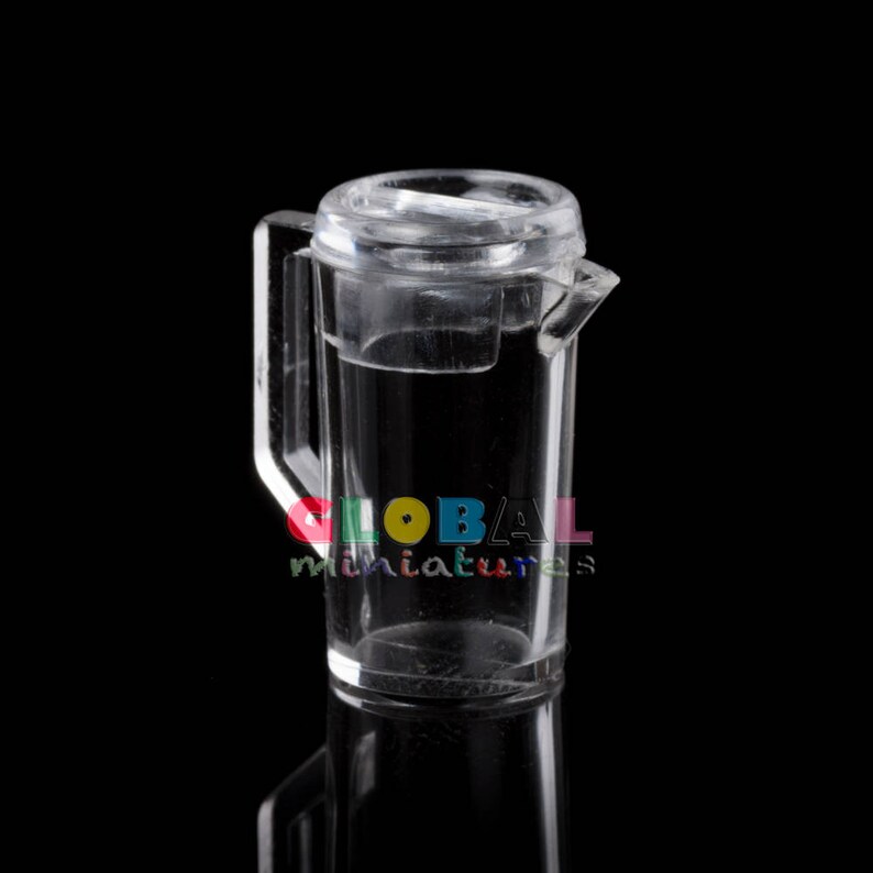 Dollhouse Miniatures Clear Plastic Water Jug With Removable - Etsy