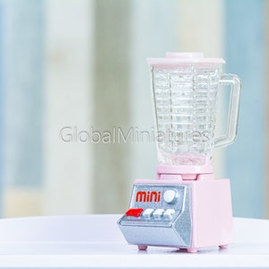 Dollhouse Miniature Stand Blender With Clear Plastic Glass and ...