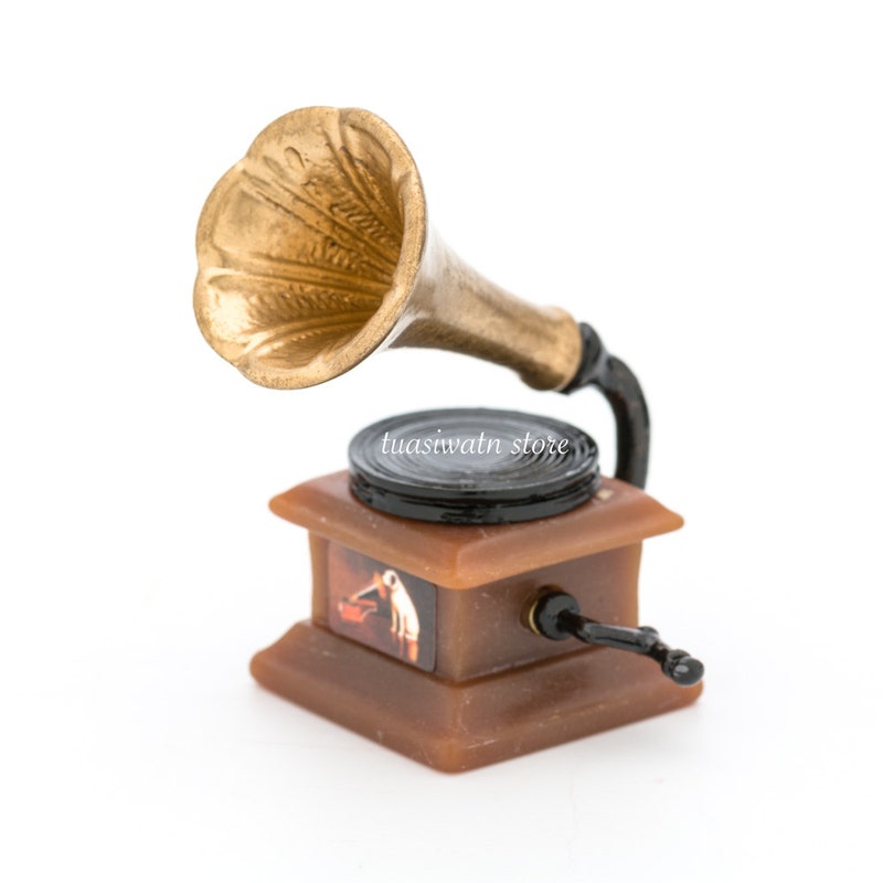 Miniature gramophone - Etsy France