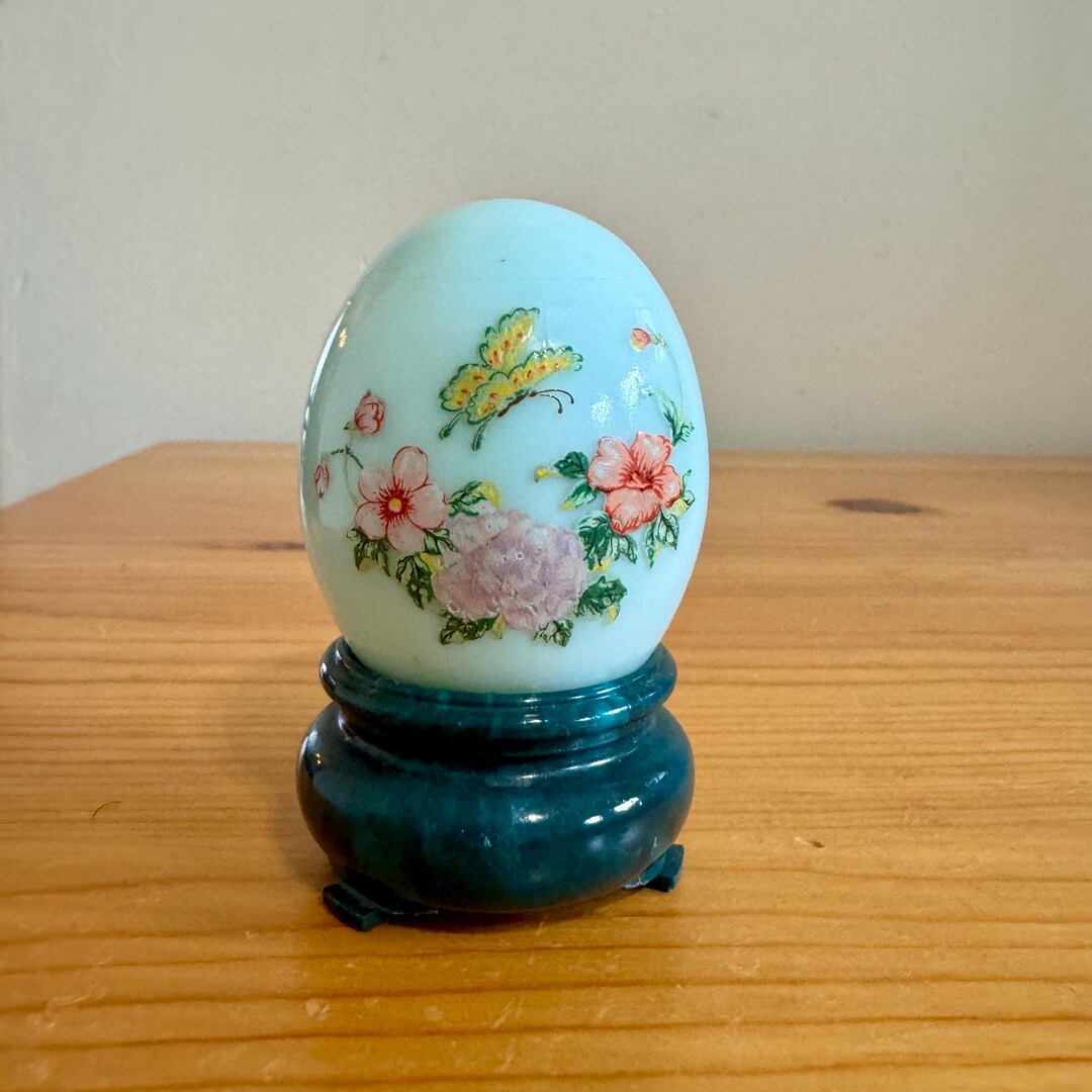 Vintage 70s Avon Teal Blue Egg Charisma Cologne Bottle Apothecary ...