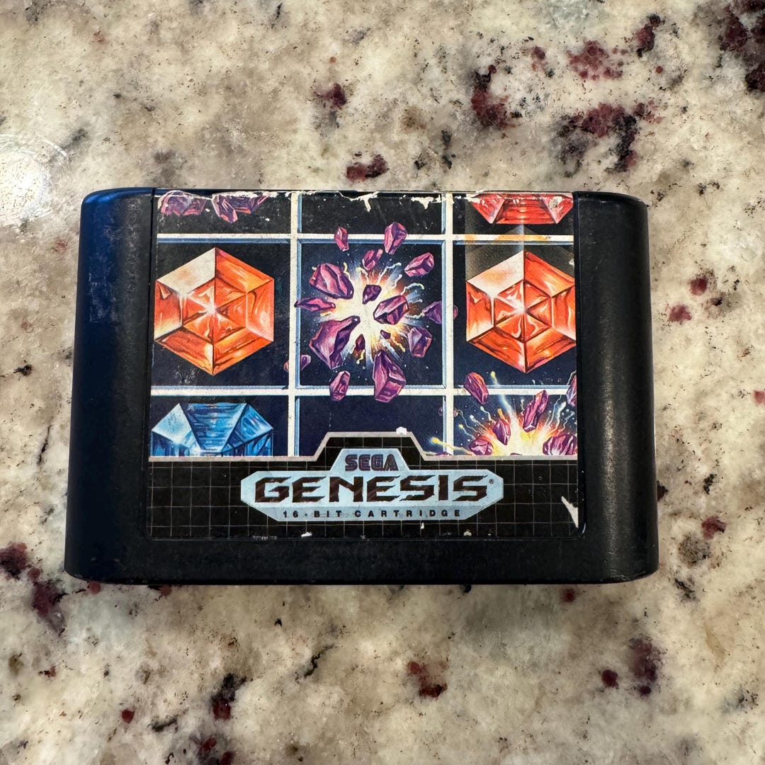 Vintage 80s Sega Genesis Columns Game Cartridge - Mintmoonshoppe - Etsy