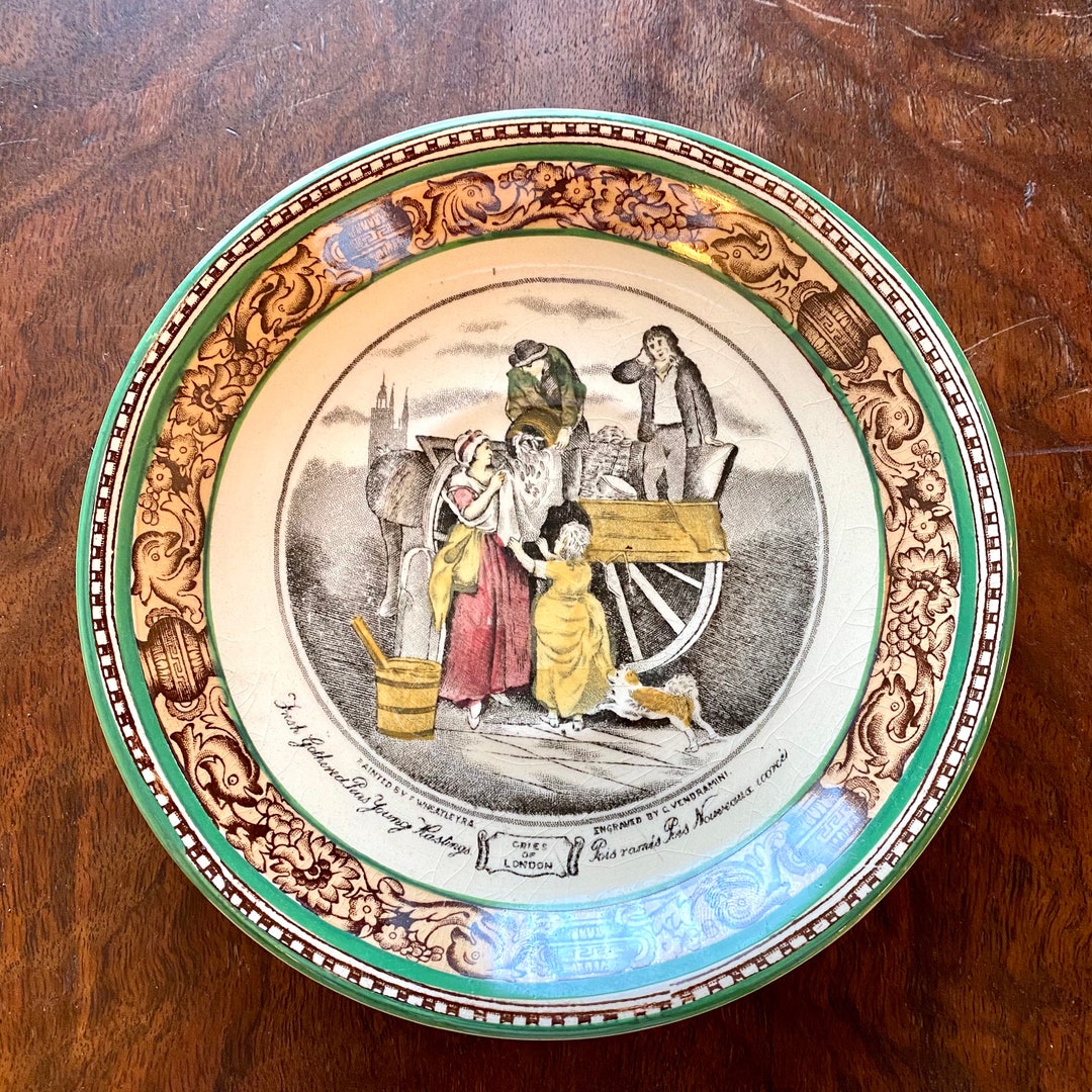 Vintage Adams Tunstall Teacup Saucer "cries of London" Small Plate ...