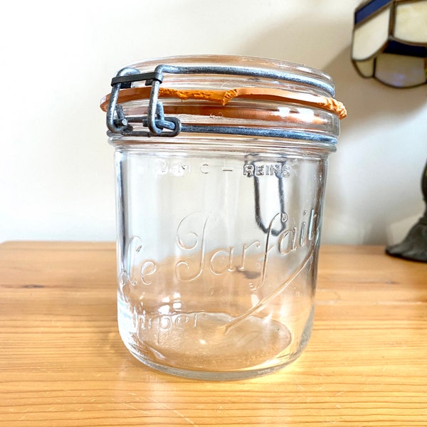 French Glass Jar - Etsy