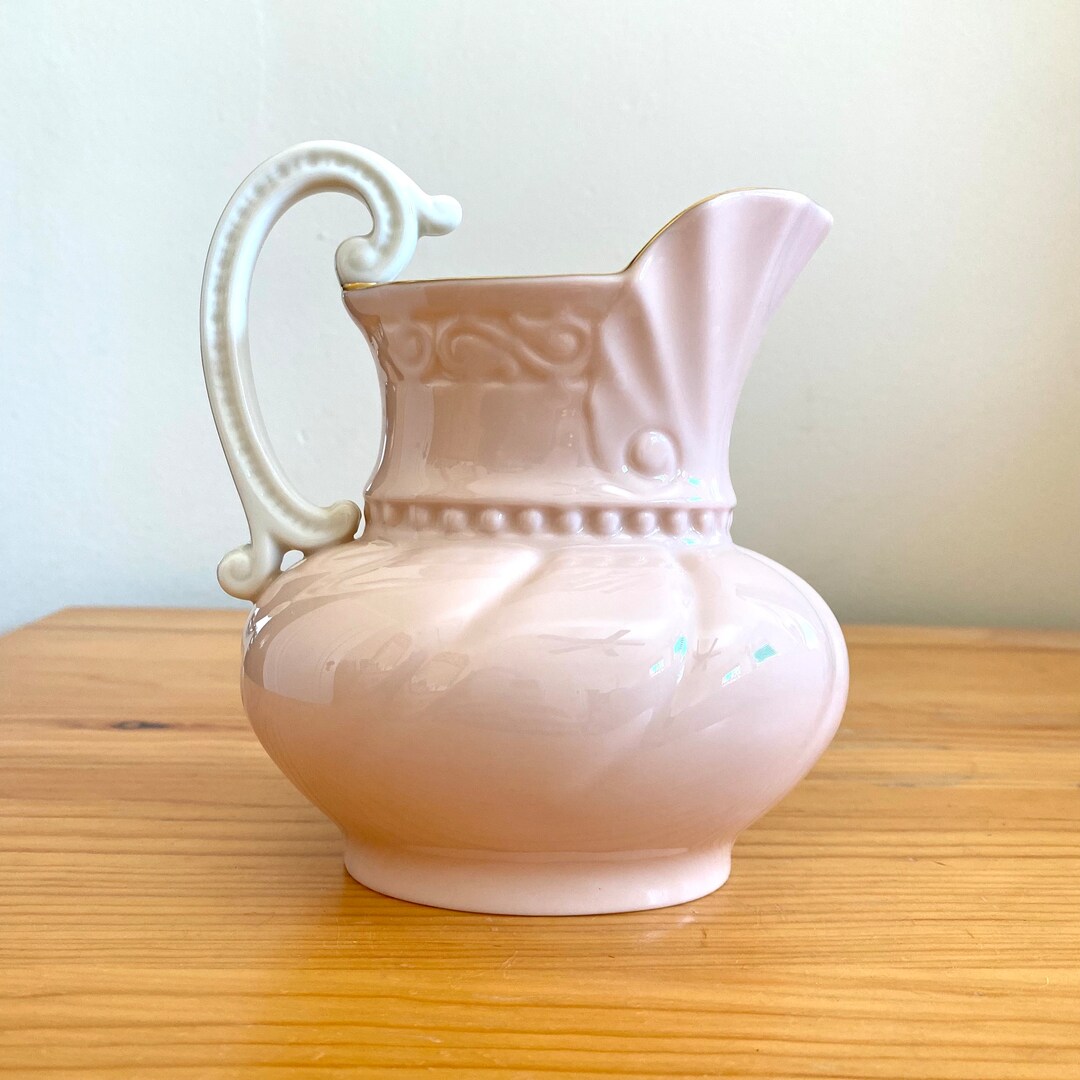 Vintage 1950s Lenox Colonial Collection Pink Creamer Pitcher - Mint ...