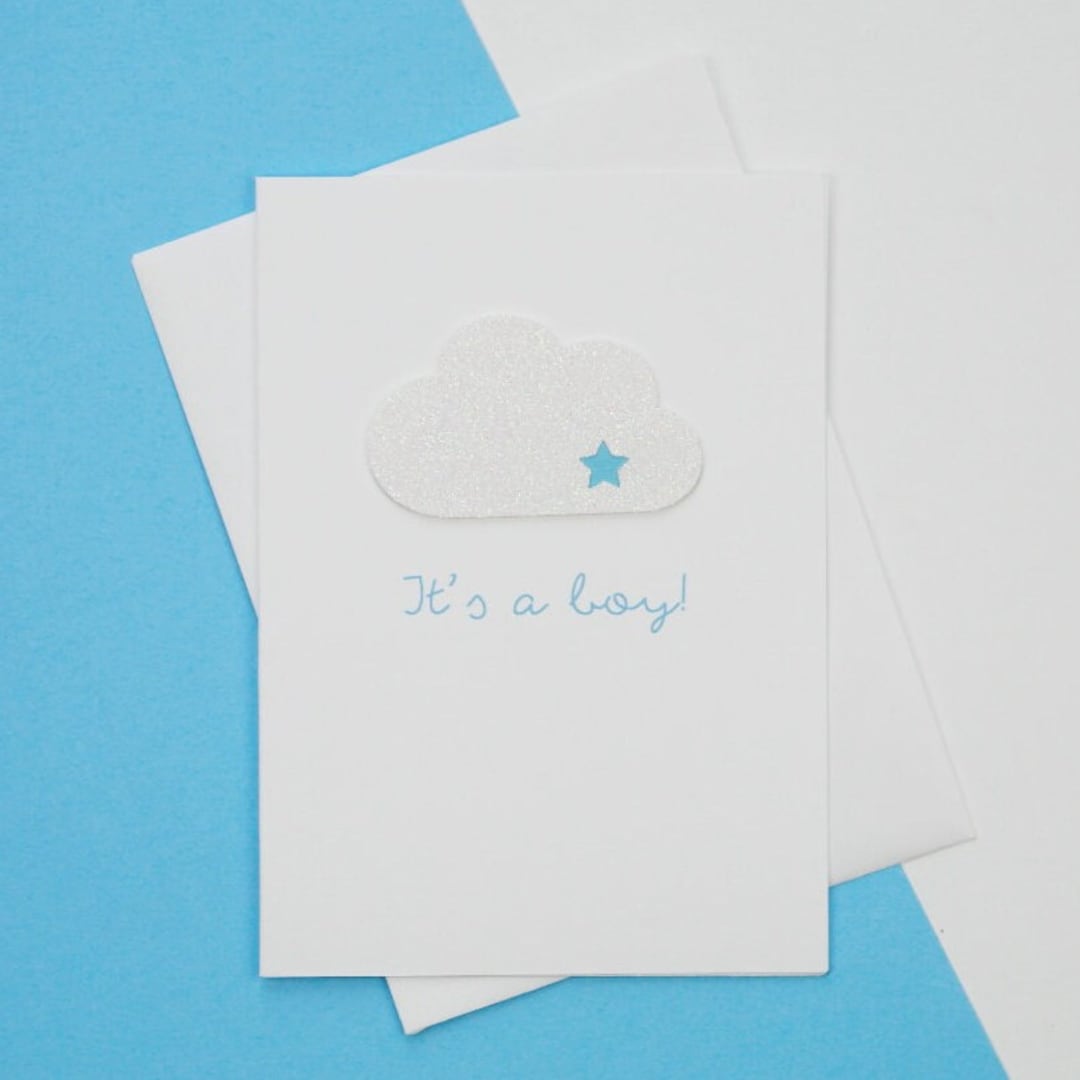 Baby Boy Card - New Baby Boy Card - Its a Boy Card - Newborn Baby Boy ...