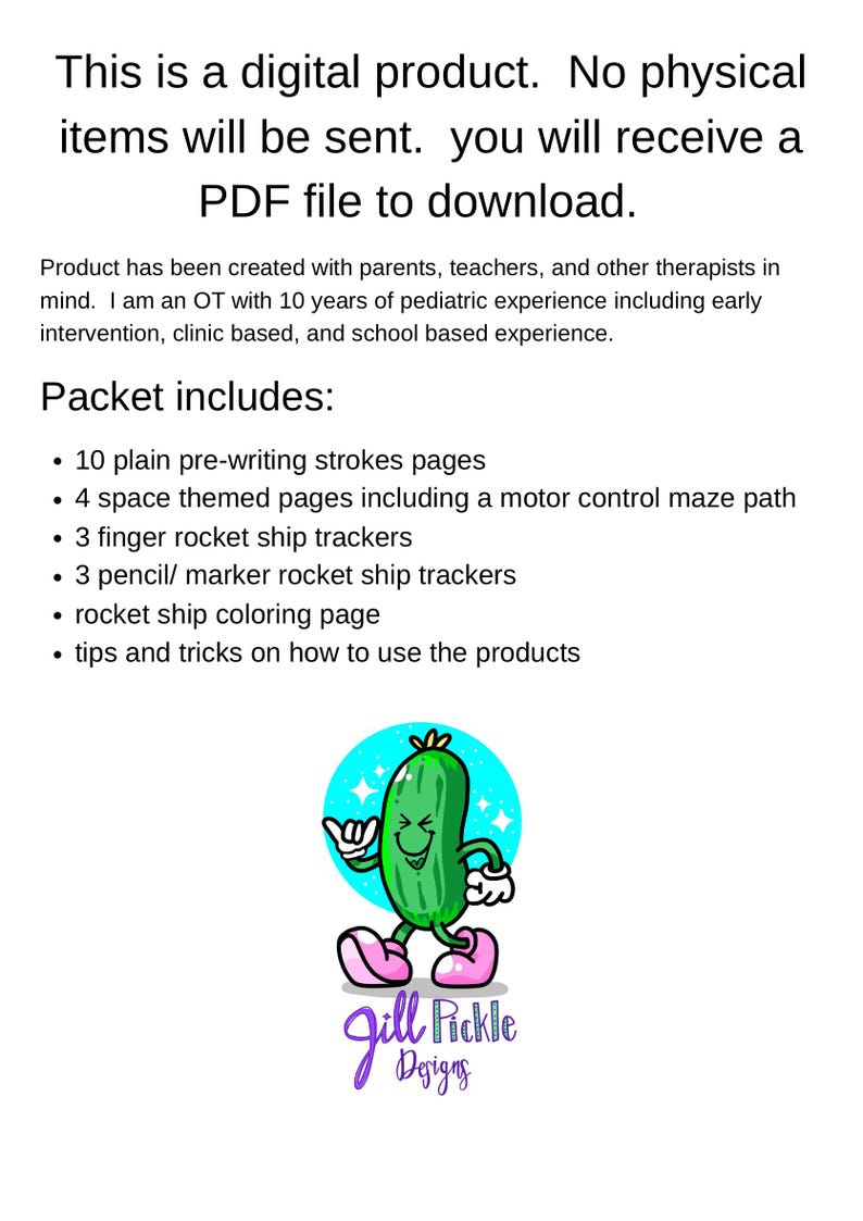 Ot-approved Pre-writing Packet - Space Theme - Rocket Ship Finger ...