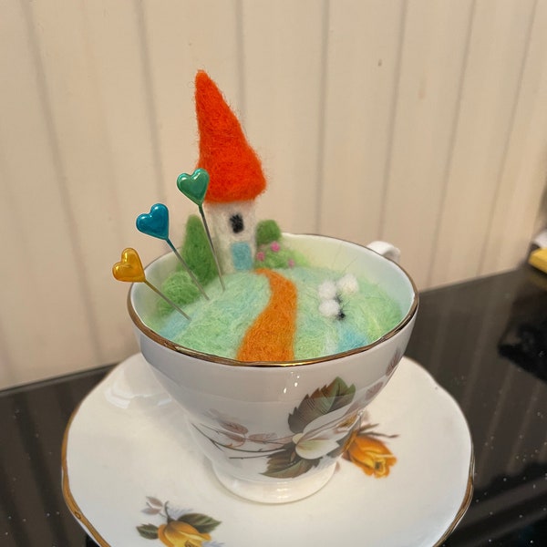 Needle Felted Pin Cushions - Etsy UK