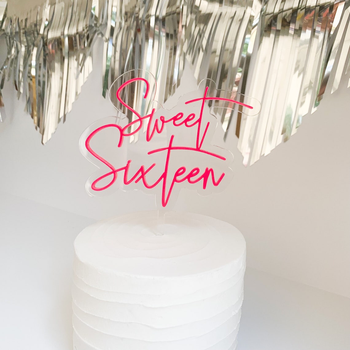 Sweet 16 Cake Topper - Etsy