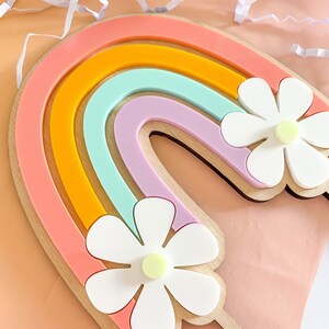 Acrylic Rainbow Cake Topper - Etsy