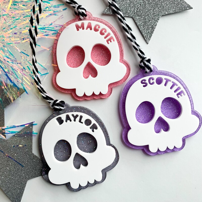 Glitter Skeletons - Etsy
