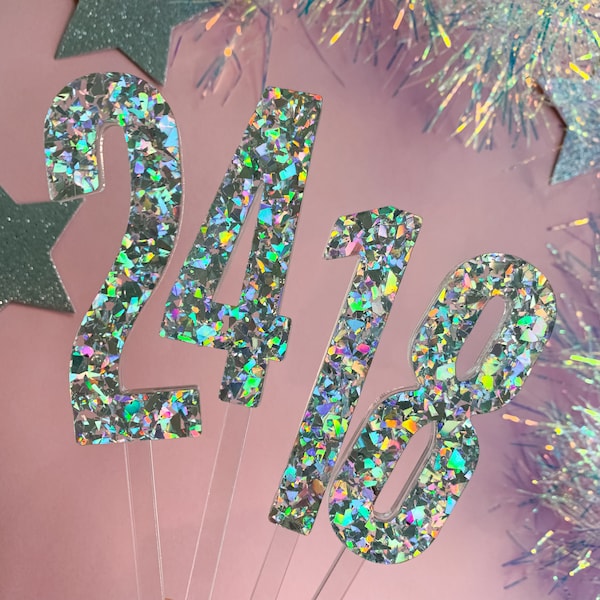 Number Cake Topper - Etsy