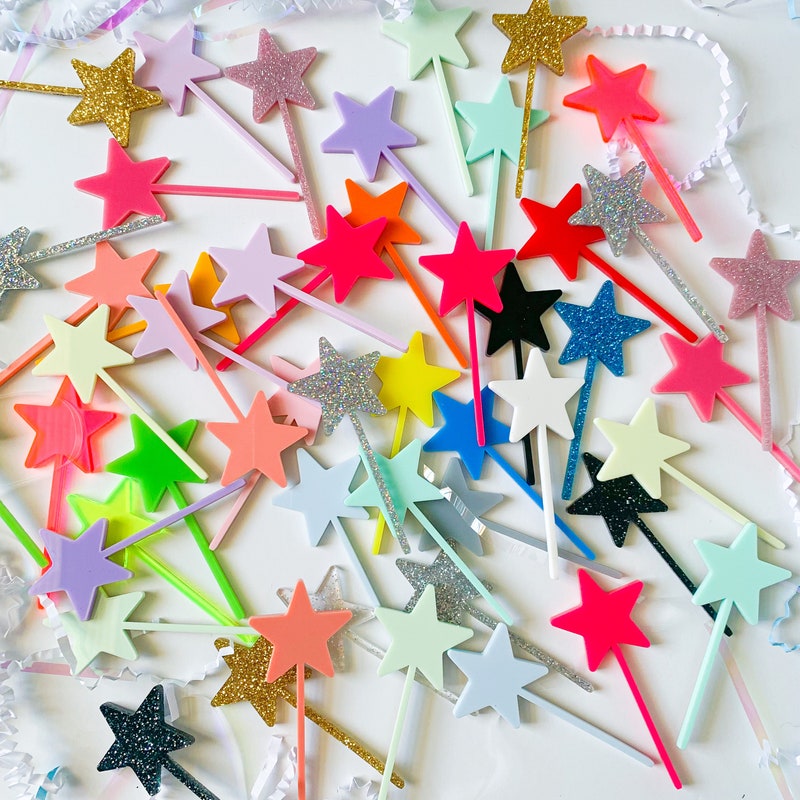 Star Cupcake Toppers - Etsy
