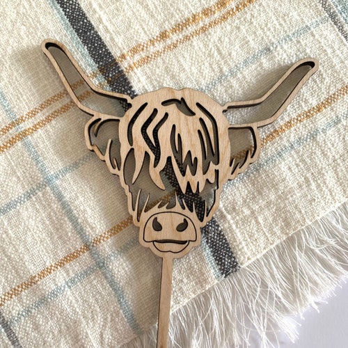 Printable Highland Cow Cake Toppers Baby Shower Birthday - Etsy