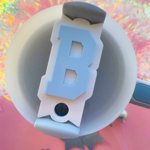 Tumbler Name Plate-varsity Letters Stoney Clover Inspired Custom ...