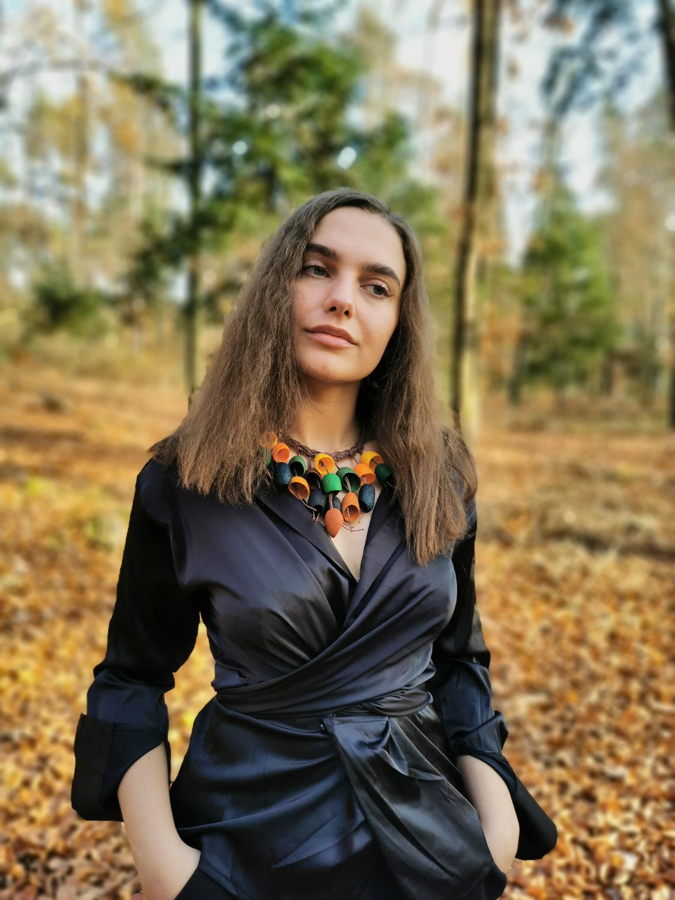 Autumn Silk Cocoon Necklace; Silkworm Cocoon Jewelry, Indian Summer ...