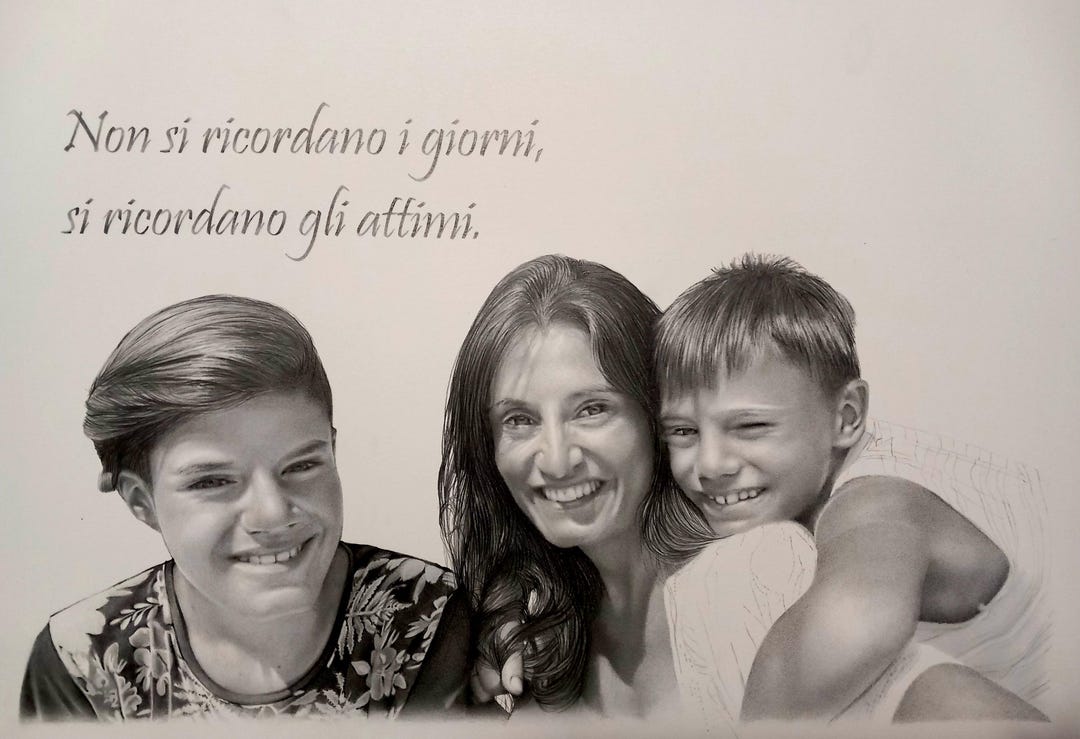 Commissioned Portrait Example NOT AVAILABLE for SALE (private Drawing ...