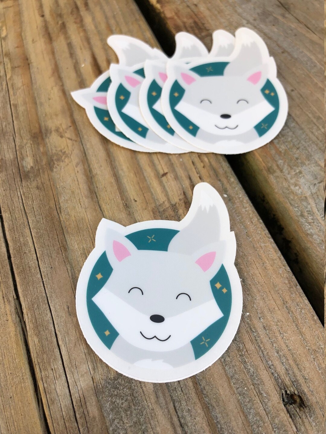 Fox Sticker • Clear Vinyl Sticker • animal Sticker - Etsy