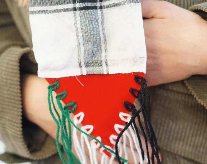 HANDMADE Keffiyeh Palestinian Accessory Scarf With Tassels - Etsy