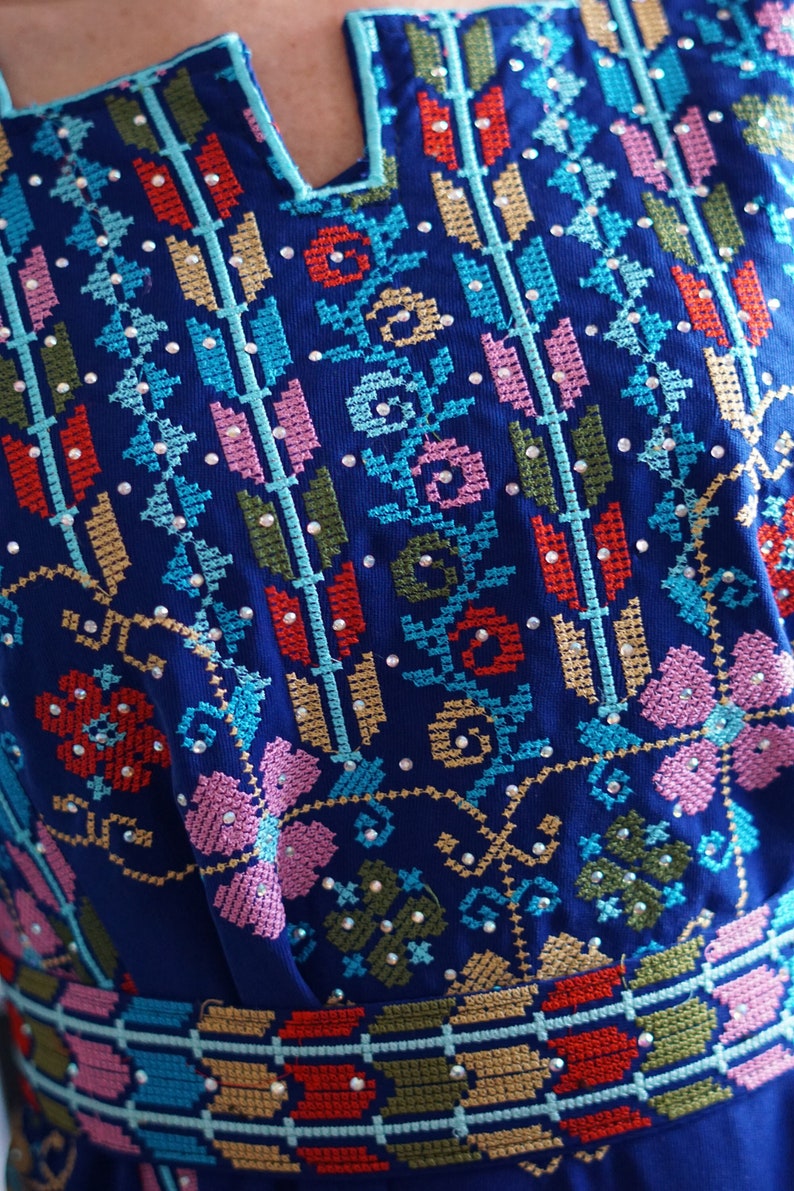 Traditional With A Touch of Modern Colorful Palestinian Floral Tatreez ...