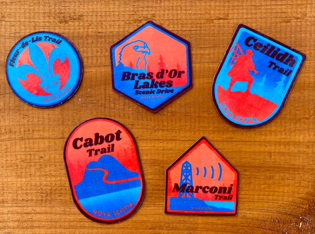 Cape Breton Trails Fridge Magnets Tourist Routes Travel - Etsy