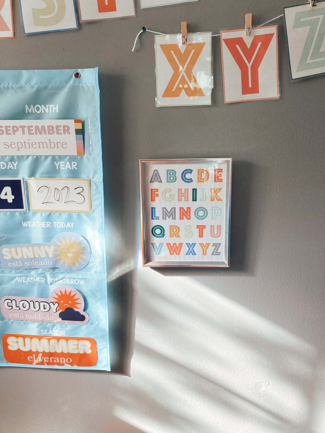 ABC Alphabet Capital Letters Poster | 8.5x11 | Print Out Digital ...