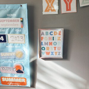 ABC Alphabet Capital Letters Poster | 8.5x11 | Print Out Digital ...
