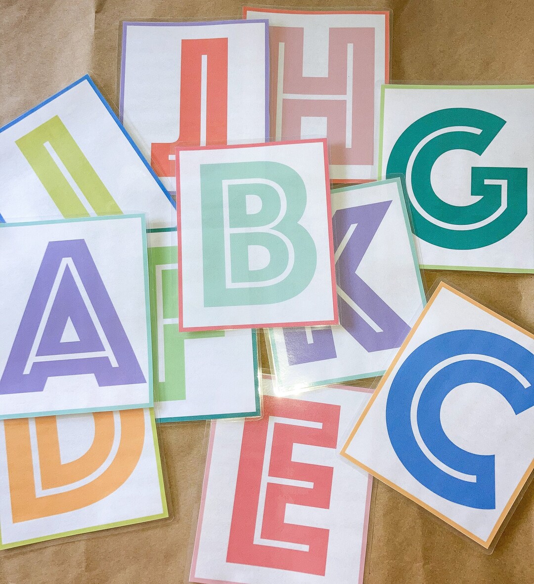 ABC Uppercase Letter Alphabet Cards | Digital Download | Wall Decor or ...