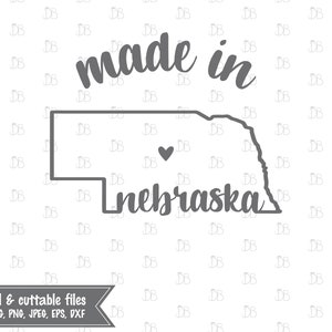 Made in Nebraska - INSTANT DIGITAL DOWNLOAD - Printable Design - Svg ...