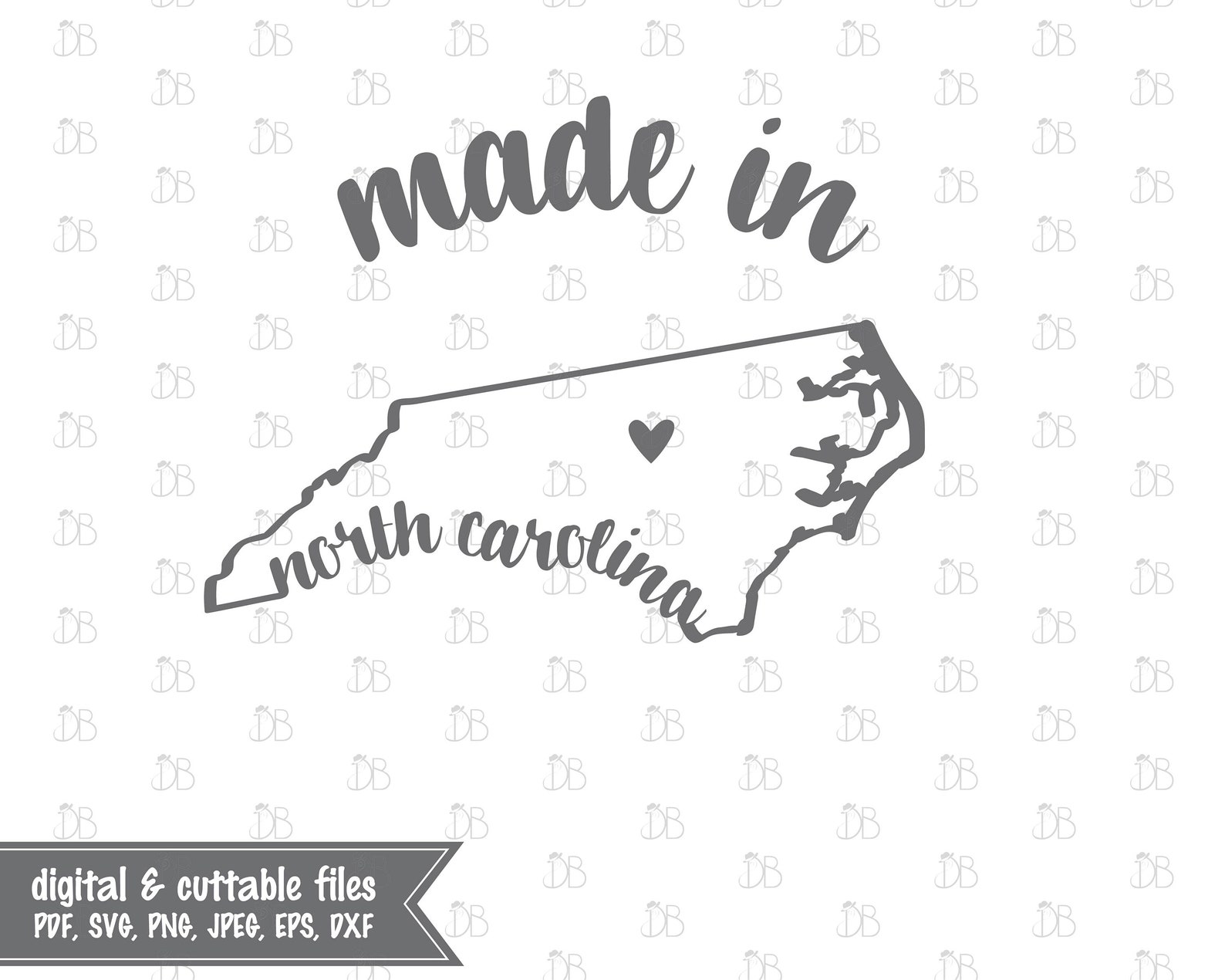 Made in North Carolina INSTANT DIGITAL DOWNLOAD Printable | Etsy