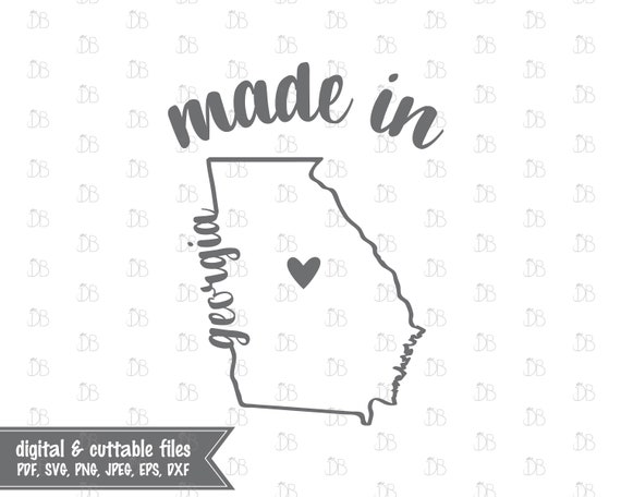 Made in Georgia INSTANT DIGITAL DOWNLOAD Printable Design - Etsy