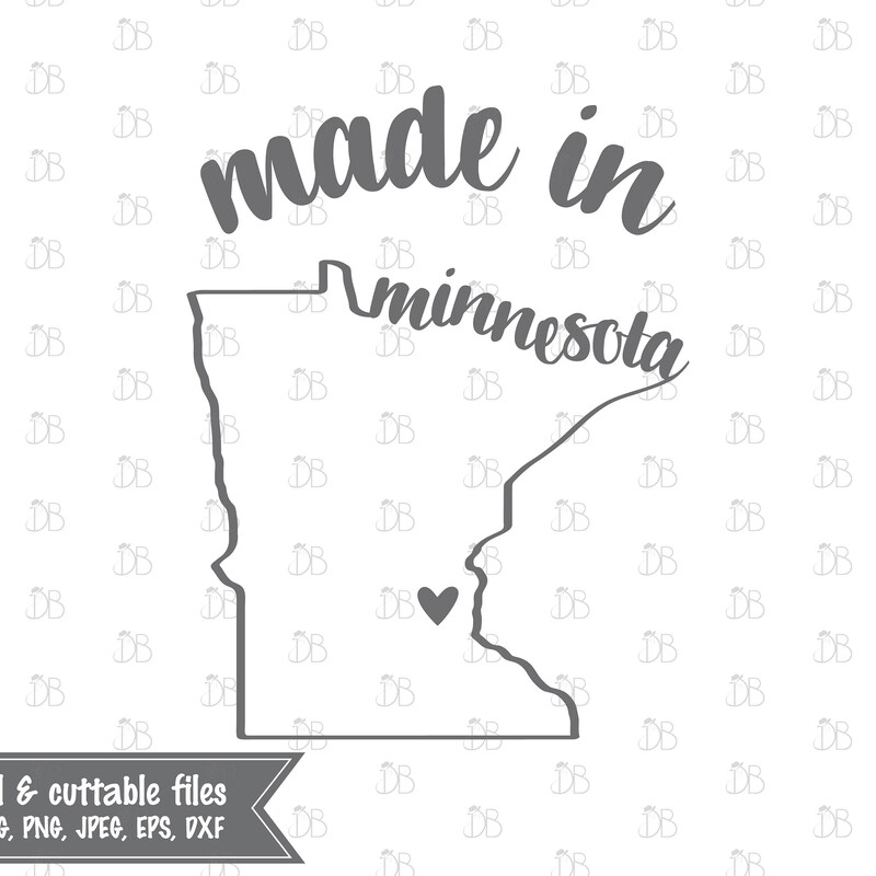 Mn State Silhouette - Etsy