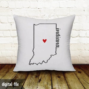 Made in Indiana - INSTANT DIGITAL DOWNLOAD - Printable Design - Svg Jpg ...
