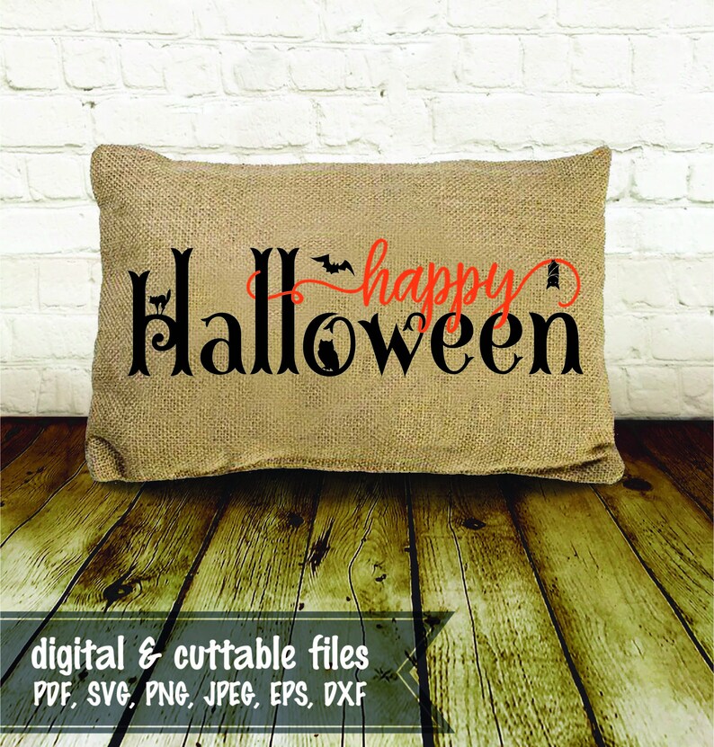 Happy Halloween Graphic - Svg Cut File - INSTANT DIGITAL DOWNLOAD ...