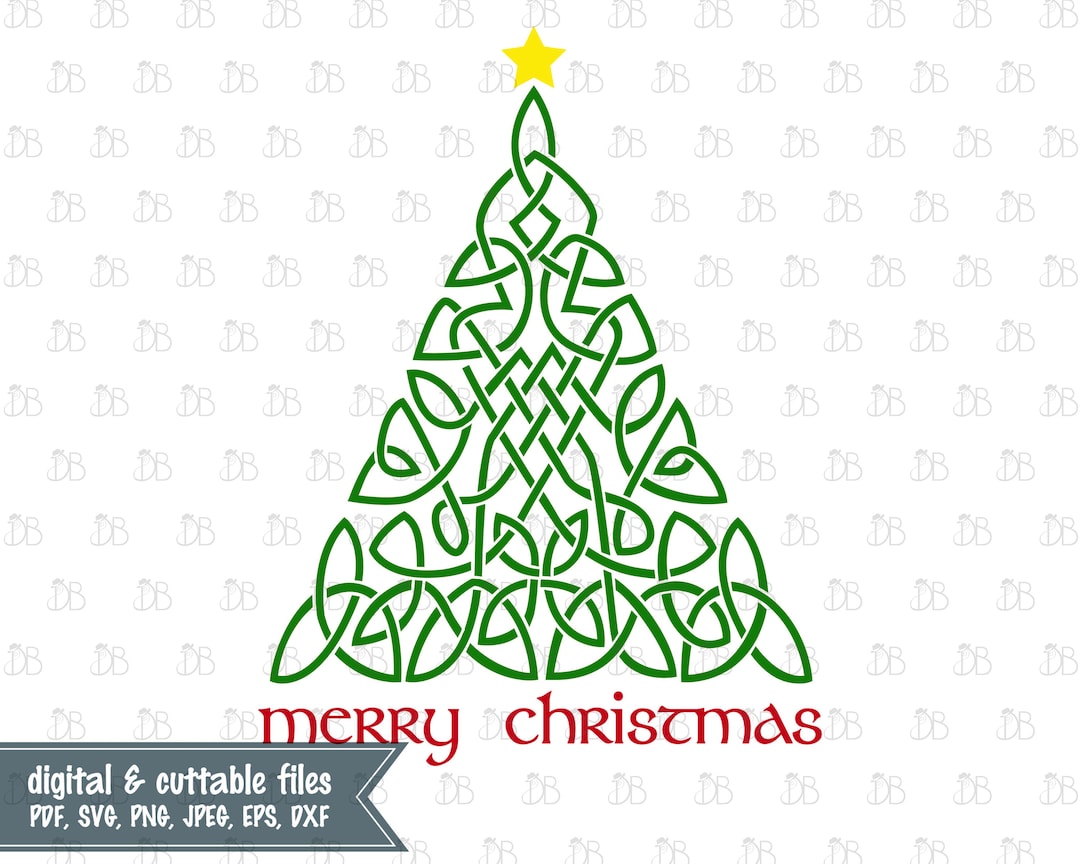 Celtic Christmas Tree - Svg Cut File - INSTANT DIGITAL DOWNLOAD - Irish ...